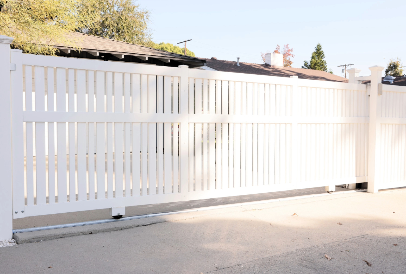 Vinyl Driveway Gates 2 - Vinyl Fence Depot